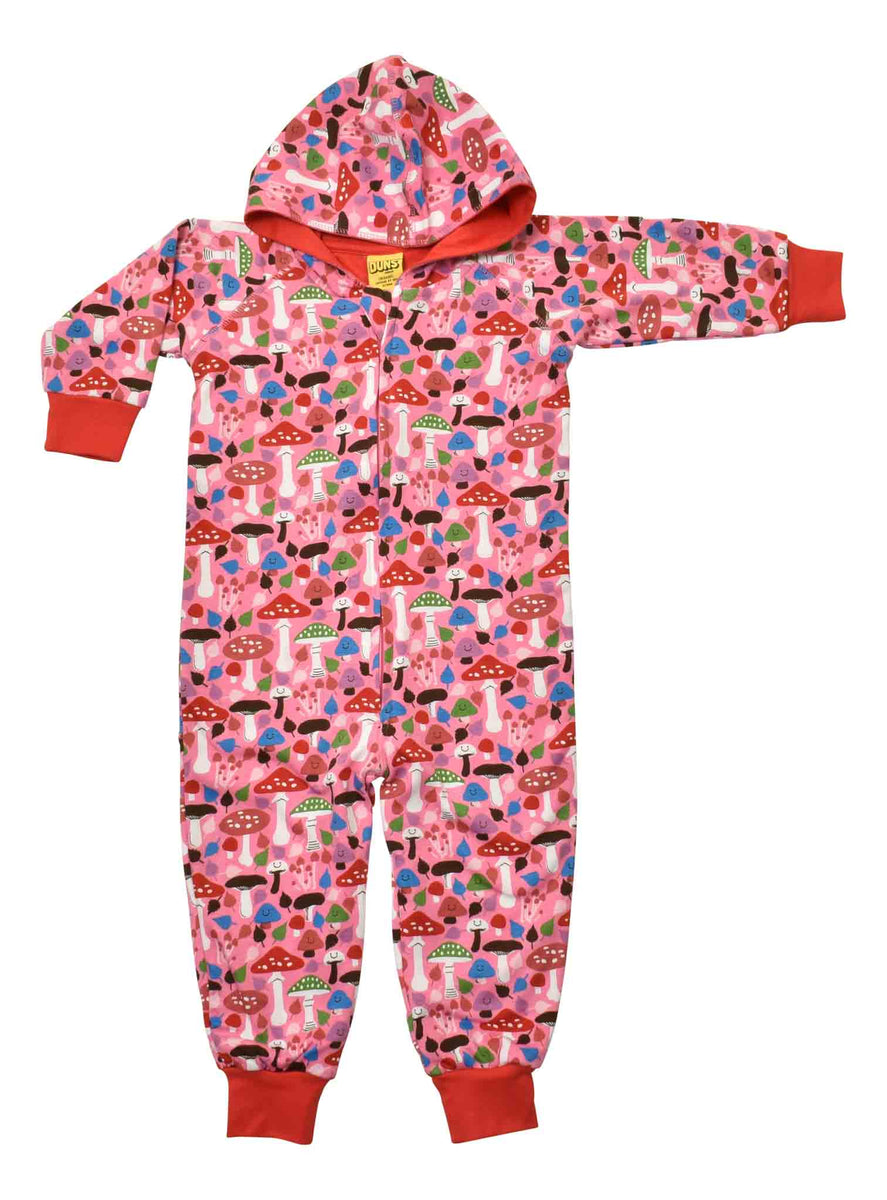 DUNS One Piece Hood Suit - Mushrooms Pink – Strawberry Meerkat Boutique