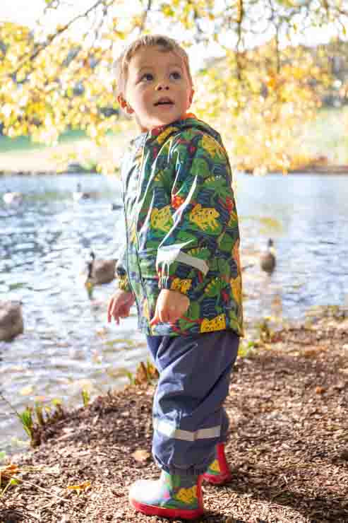 Frugi Printed Puddle Buster Coat - Be Hoppy – Strawberry Meerkat Boutique
