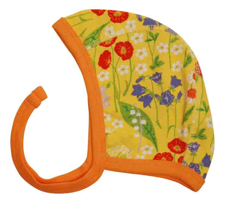 DUNS Helmet Hat Bonnet - Midsummer Flowers Snapdragon Yellow ...