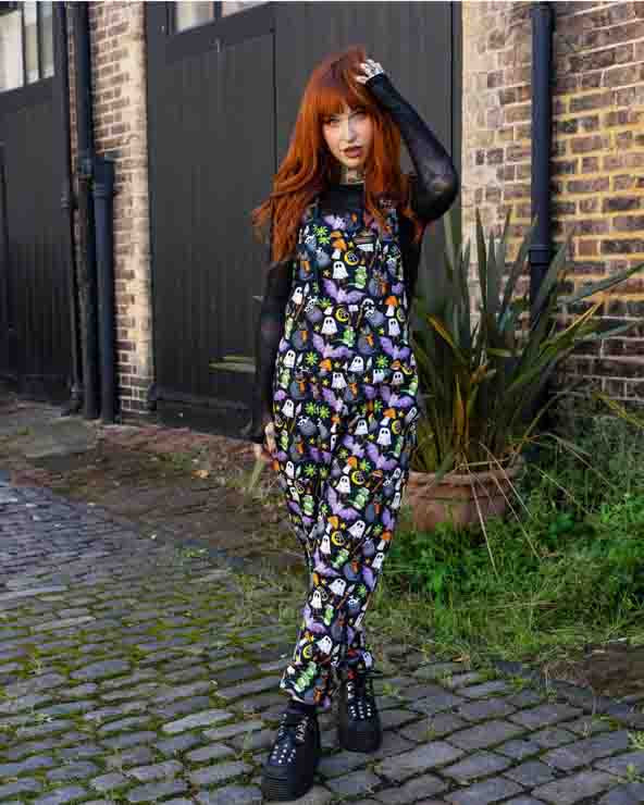 Run & Fly - Halloween: Cauldron Cats Stretch Twill Dungarees ...
