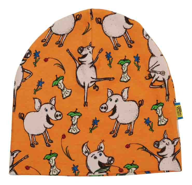 DUNS Beanie Hat - Dancing Pig Orange – Strawberry Meerkat Boutique