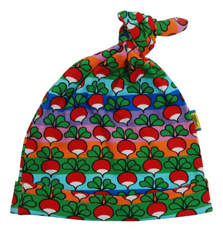 DUNS Knot Hat - Radish Stripe Green – Strawberry Meerkat Boutique