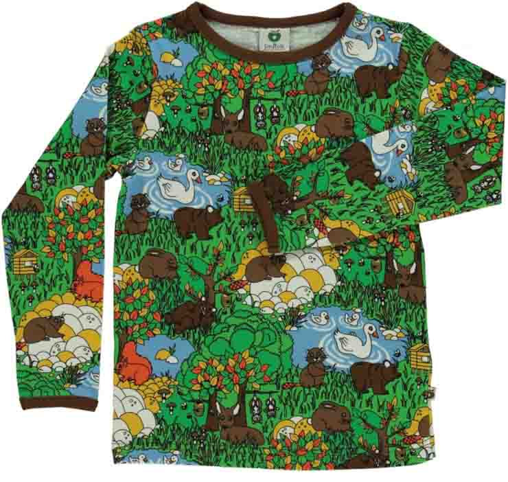 Smafolk Long Sleeved T-shirt - Forest Landscape Green – Strawberry ...