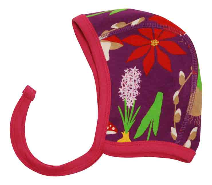 DUNS Helmet Hat Bonnet - Winter Flowers – Strawberry Meerkat Boutique