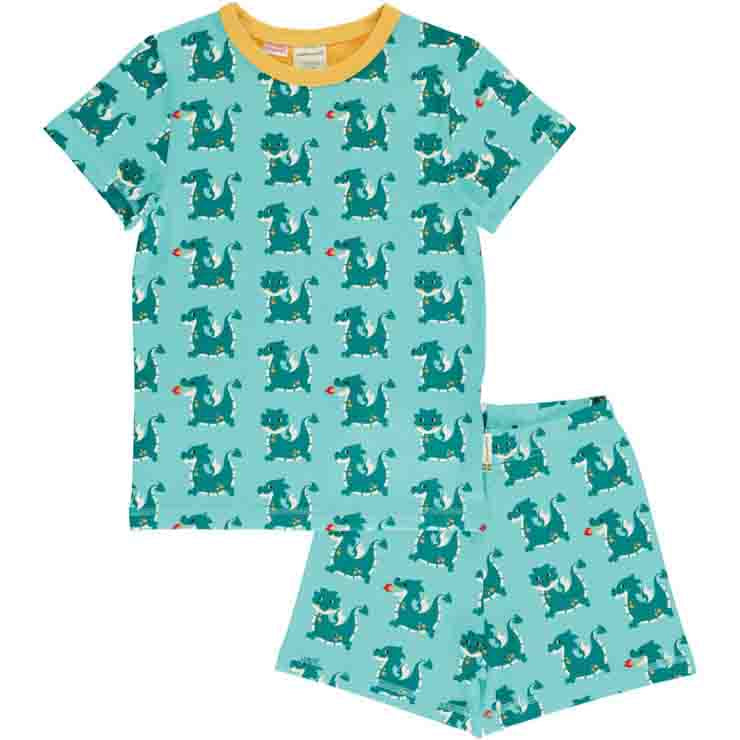 Maxomorra Short Pyjama Set - Tales Dragon – Strawberry Meerkat Boutique