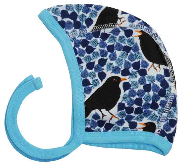 DUNS Helmet Hat Bonnet - Black Bird Blue – Strawberry Meerkat Boutique
